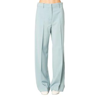 Max Mara Pantalon Palazzo Visivo - Femme - Pantalons - Bleu - Taille: 36 FR
