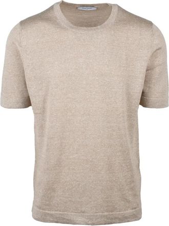 Gran Sasso Homme, Pulls, Beige, Taille: 2XL T-shirt en Maille