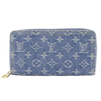 Louis Vuitton Pre-owned Zippy Wallet Monogram Denim Long Wallet - Homme - Pre-owned - Bleu - Taille: ONE Size