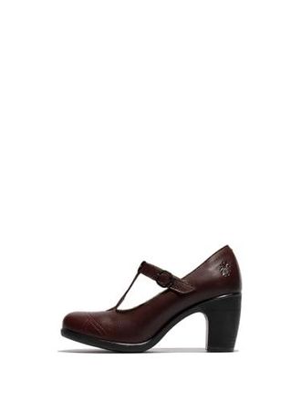FLY London Femme KIAI175FLY Uniform Dress Shoe, Merlot, 42 EU