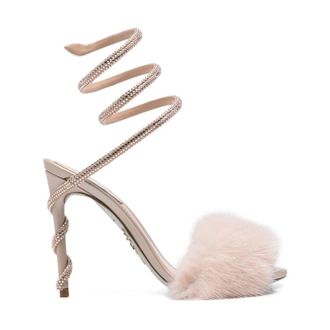 Rene Caovilla Margot Spiral Stiletto Sandalen - - Shoes - Damen - Rosa - 39 EU