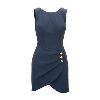 Elisabetta Franchi Femme, Robes, Bleu, Taille: 44 FR Short Robes