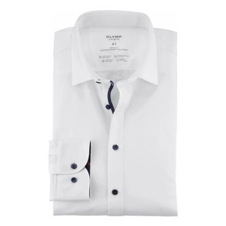 Olymp Olymp, Homme, Chemises, Blanc, Taille: S Style Intemporel Chemisiers & Chemises