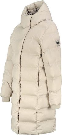 Sublevel Steppjacke Damen Mantel Winterjacke Jacke extra lang geschnitten mit Kapuze