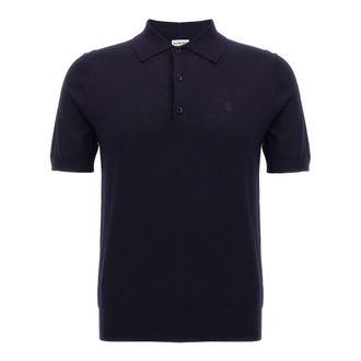 Burberry Woll-Polohemd - - Tops - Herren - Blau - S