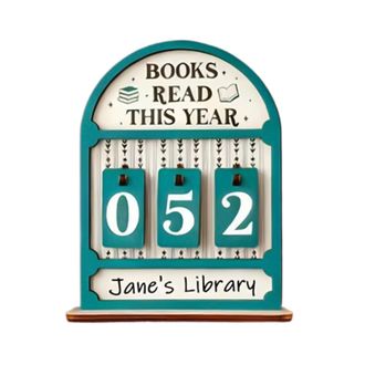 Generic B&uuml;cher Die In Diesem Jahr Gelesen Wurden,H&ouml;lzerne Tischdekoration Als Bibliotheksdekoration | Schild Zur Dokumentation Der Gelesenen B&uuml;cher,F&uuml;r Arbeit