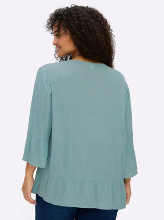 Sheego Klassische Bluse Tunika 3/4-Arm