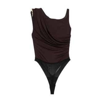 Elisabetta Franchi Damen, Oberteile, Braun, SGr&ouml;&szlig;e