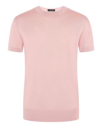 HUGO BOSS Strick-T-Shirt aus feiner Merinowolle in