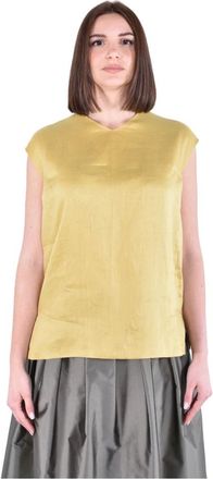 Max Mara Femme, Tops, Jaune, Taille: 42 FR Hauts sans manches