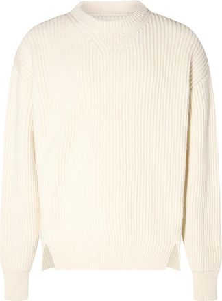 Jil Sander Rundhalspullover - Weiß