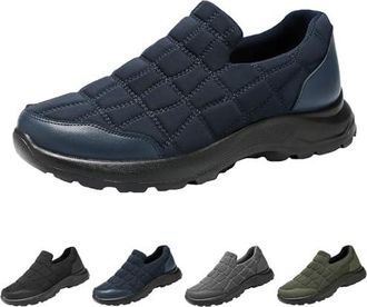 Generic Bottes de neige &agrave; enfiler pour homme - Chaussures de travail &eacute;paisses et chaudes - R&eacute;sistantes &agrave; leau - Chaussures dhiver antid&eacute;rapantes - Chaussures 