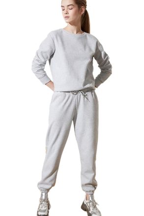 Trendyol Trendyol, grauer thessalonischer gestrickter Trainingsanzug, grau, gro&szlig;
