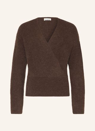 Moss Copenhagen Msch Copenhagen Pullover Mschbondie Hope In Wickeloptik braun