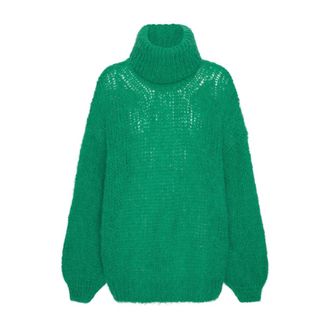 Americandreams Americandreams, Femme, Pulls, Vert, Taille: ONE Size Pepper Roll Neck Alpaca Pullover