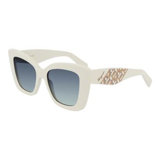 Ferragamo Femme, Accessoires, Beige, Taille: 52 MM Lunettes de soleil papillon