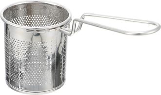 Angoily Edelstahl Hot pot Seiher mit Haken Robustes Langlebiges Seitensieb f&uuml;r Fondue und Suppentopf Praktische Trennwand f&uuml;r K&uuml;che und Gastronomie Einfach H&auml;