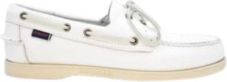 Sebago Homme, Chaussures, Blanc, Taille: 41 1/2 EU Docksides Portland Moccasin