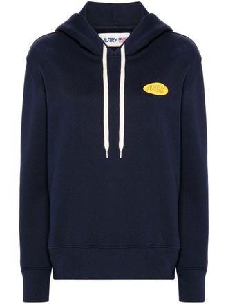 Autry hoodie &agrave; logo imprim&eacute; - Bleu