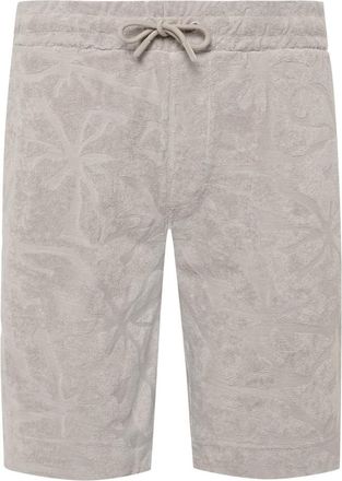HUGO BOSS Shorts mit floraler Struktur in