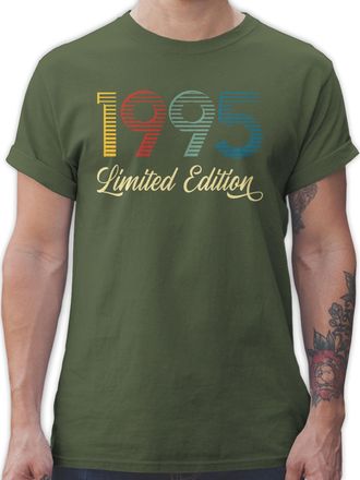 Shirtracer T-Shirt Herren - 30. Geburtstag - Limited Edition 1995 Drei&szlig;igster - L - Army Gr&uuml;n - spr&uuml;che Tshirt 30 30ig Shirt 30th Birthday 1993 Shirts m&auml;nner Jah