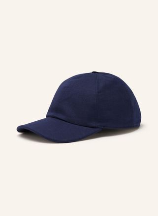 Eton Cap Mit Leinen blau