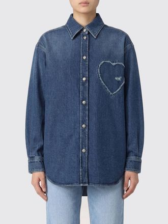 Moschino Chemise Femme couleur Bleu