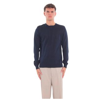 Daniele Fiesoli Silk Merino Fine Sweater - - Knitwear - Herren - Blau - XL