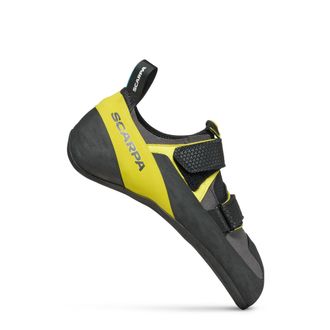 Scarpa Arpia V Gelb-Grau - Vielseitiger komfortabler Kletterschuh, Größe EU 44.5 - Farbe Shark - Yellow