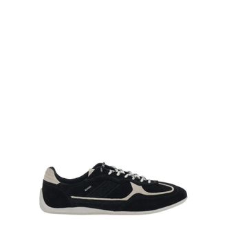 Alohas Schwarze Wildleder-Sneaker mit Gummisohle und Lederdetails- Unisex - - Shoes - Herren - Schwarzk - 41 EU