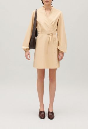 Claudie Pierlot Robe courte portefeuille col mao
