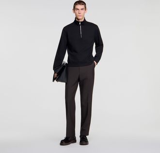 Sandro Boxy-Pullover mit Stehkragen