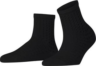 Falke Beach Drop W Sso lin coton fantaisie 1 paire, Chaussettes Femme, Noir Black 3000, 35-38