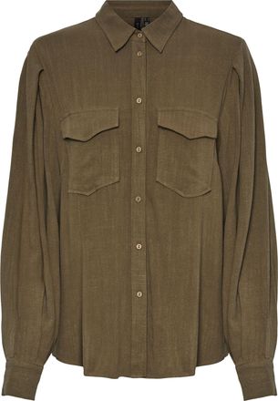 Vero Moda Womens YASVIGGI LS Shirt NOOS Blouse, Grau, XL