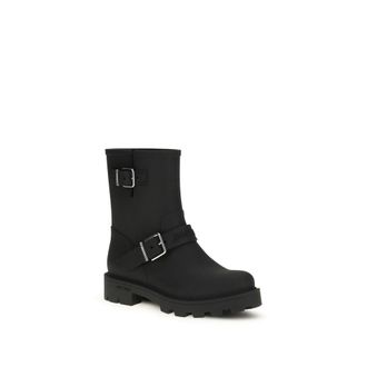 Jimmy Choo London Womens Black Polyurethane Rain Boots