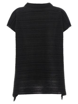 Pleats Please Issey Miyake Paper Bounce Blouse - Black