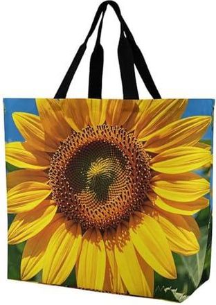 Generic Tournesols D&Eacute;t&eacute; Sac A Main Femmes Pliable Sacs De Courses R&eacute;utilisable Sac &Agrave; Bandouli&egrave;re Pour Universit&eacute; Plage Voyage
