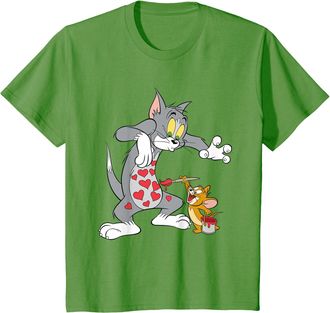 Tom & Jerry Tom And Jerry Love Painter Valentine T-Shirt