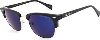 The Indian Face Indian DAKOTA-901-2 GAFAS DE SOL, BLACK-MIRRORED BLUE, 50 UNISEX