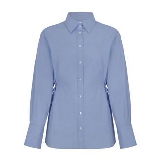 Closed Femme, Blouses et Chemises, Bleu, Taille: 38 FR Light Blue Cotton Shirt