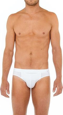 HOM Herren Slip wei&szlig; Mikrofaser unifarben