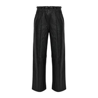 AllSaints Pantalon en cuir Fran - Femme - Pantalons - Noir - Taille: 38 FR