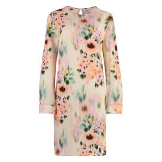 St. John Seidenkleid mit Print - - Dresses - Damen - Rosa - M