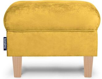 Konsimo Sitzhocker zeitloses Design und pflegeleichter Stoff miles, Gelb, Stoff, Classic, 55x42x40cm - Konsimo