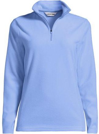 Lands End Anyweather Fleece-Pullover mit Reißverschluss, Damen, Größe:32-34 regular, Blau, Polyester, by Lands End