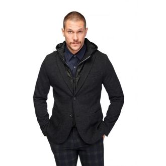 Mason's 2-in-1 Blazer mit abnehmbarer Kapuze - - Jackets - Herren - Blau - XL