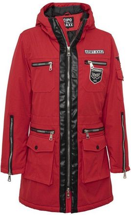 Cipo & Baxx Winterjacke WM144 mit Zipper-Details