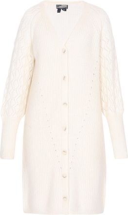 Dreimaster Dreimaster Strickjacke Frauen Wei&szlig;