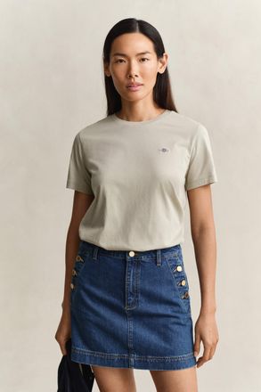 GANT Damen Shield T-Shirt (XXXL) COUNTRY BEIGE