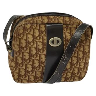 Dior Pre-owned Vintage Trotter Canvas Schultertasche - - Pre-owned - Damen - Braun - ONE SIZE